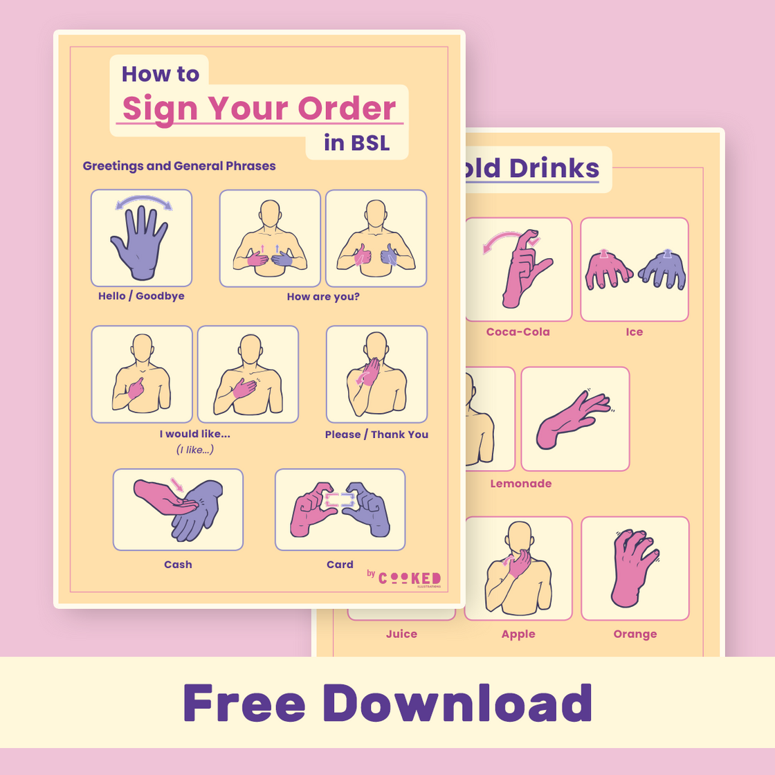 How to order in a café using British Sign Language (BSL) - Café Food a ...